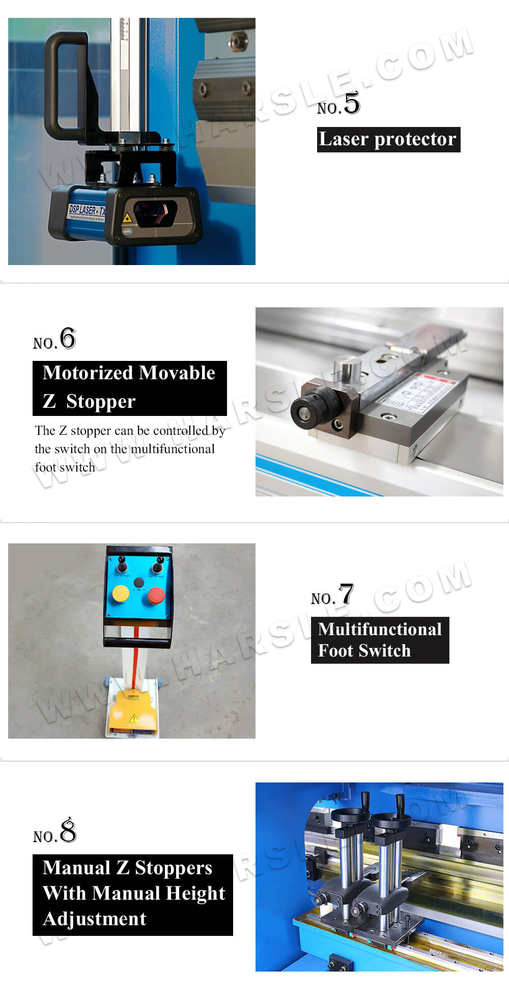 Máquina de flexión de hoja de 160 toneladas con E200P - HARSLE